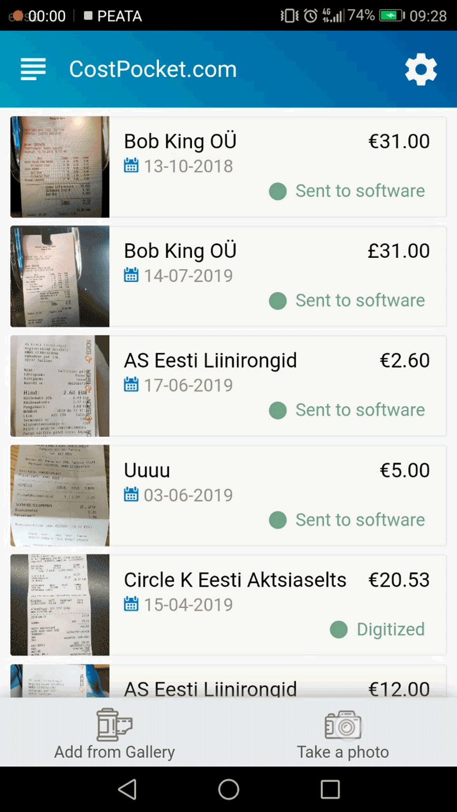 How to start using CostPocket with Merit Aktiva?